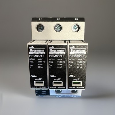 🔴Cooper Bussmann BPM385UL 3-Pole Surge Protector Replacement Module ...