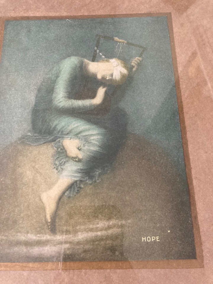 'Hope' George Frederick Watts print framed Mandel Brothers Chicago | eBay