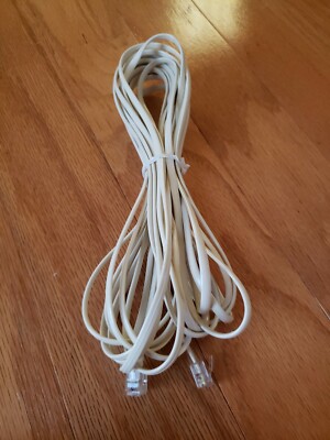 Telephone Line Cord Cable RJ11 DSL Modem Fax, Phone to Wall 24'ft ...