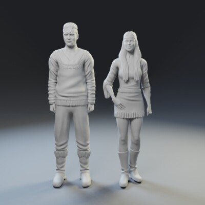 Star Trek Kirk "Kirok" Miramanee Goro Salish Obelisk 1:32 3D Printed 6 ...