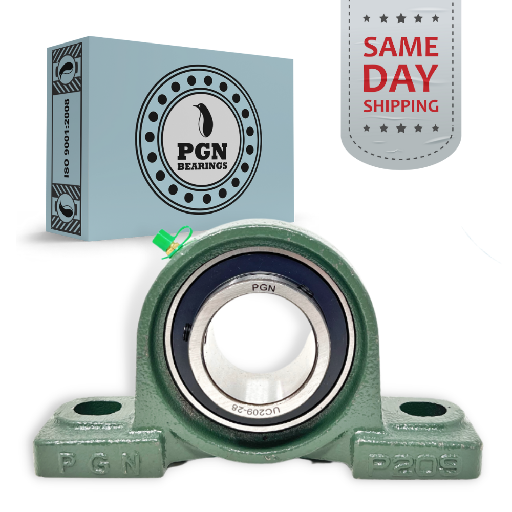 UCP209-28 Solid Base Pillow Block Bearing 1-3/4" Bore Self Aligning 2 ...