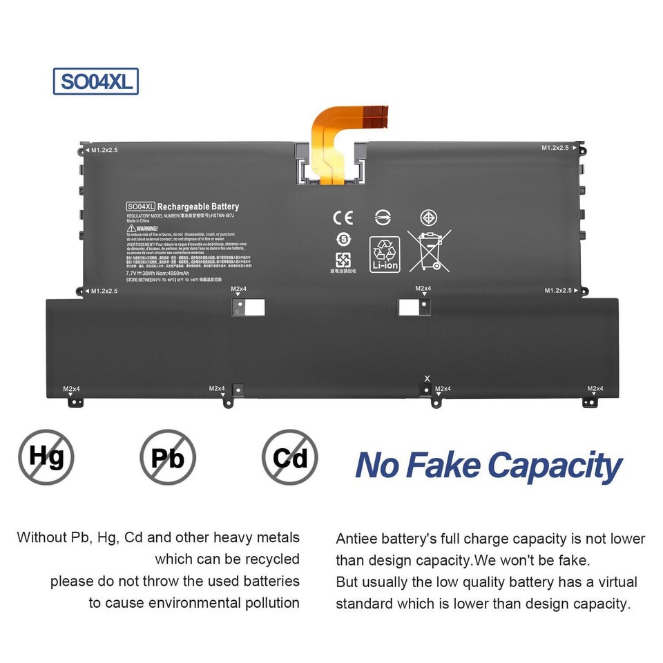 SO04XL Battery For HP Spectre 13-v000 844199-855 HSTNN-IB7J 13-V015TU ...