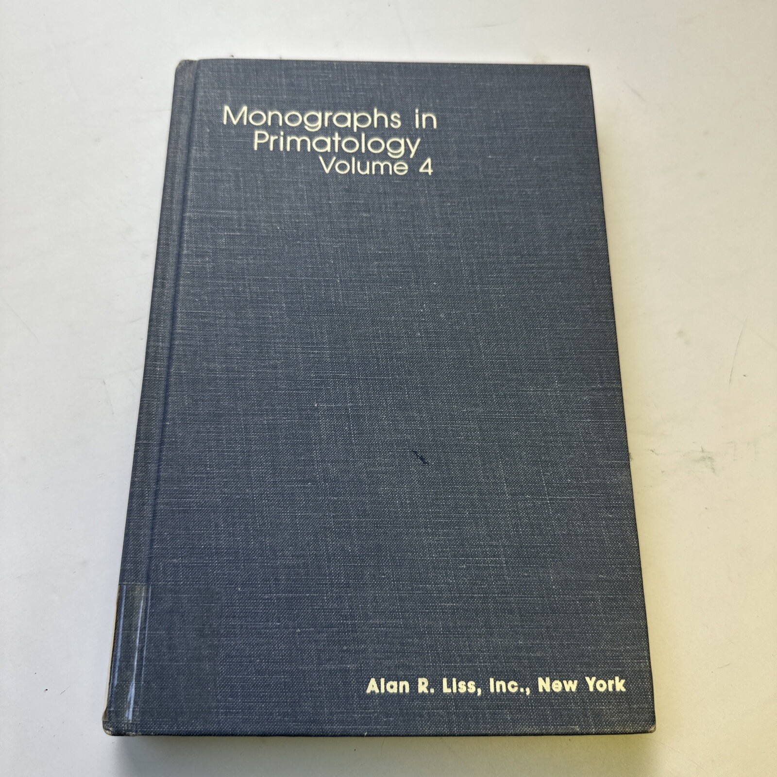 Monographs in Primatology Vol 4 - Alan R. Liss | eBay