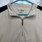Grand Slam Windbreaker Jacket pullover Mens XL Beige Back Golf Quarter ...