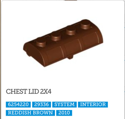 LEGO- NEW!-CHEST LID 2X4 | eBay