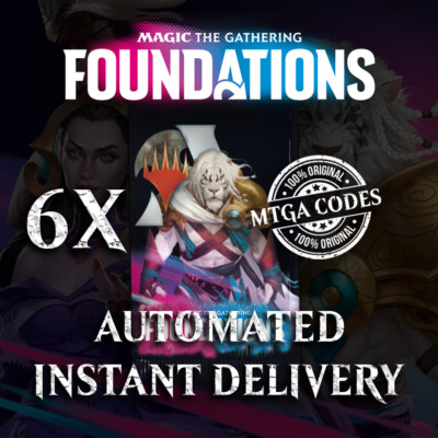 MTG MTGA Arena Code Card Prerelease 6 Booster Packs Foundations FDN | eBay