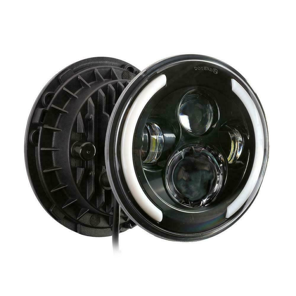 7" 60W Motorcycle Headlamp with DRL Turn Signal + Led Headlights ...