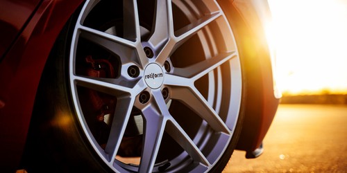 Set 4 Rotiform R133 Flg 18x8.5 5x112 Gloss Silver Wheels 18" 45mm Rims ...