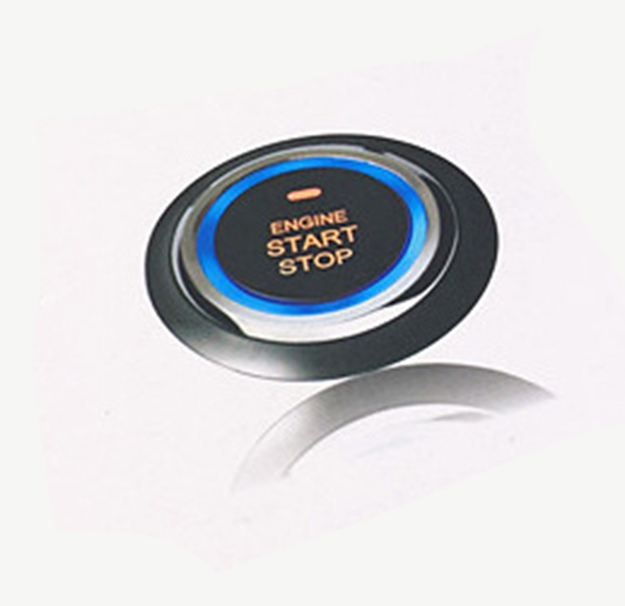 DC12V Universal Car Truck Blue LED Engine Push Start Stop Button ...