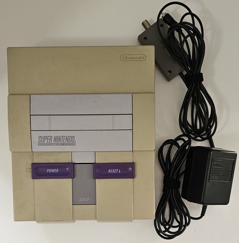 Nintendo SNES Super NES Control Deck Console Gray - SNS-001 - For Parts ...