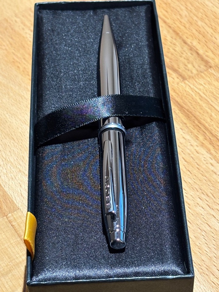 Cross Polished Chrome Ball Point Pen with Box. "Capgemini" advertising ...