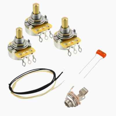 Allparts Wiring kit for Jazz Bass w/ CTS pots & Switchcraft jack.P.N EP ...