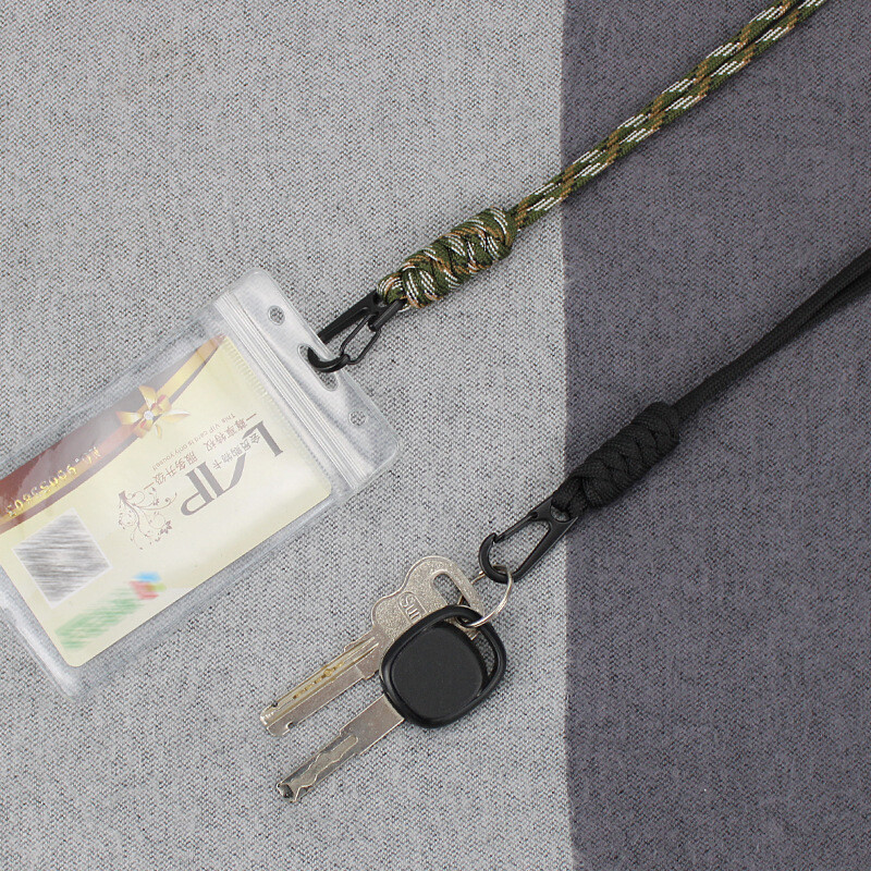 Strong Rope Neck/Wrist ID Lanyard Metal Clip For Keys ID Card Pass ...