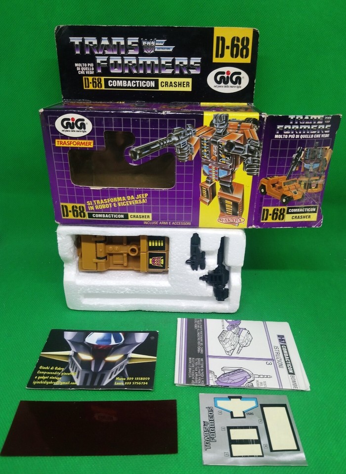 Transformers G1 Combacticon Crasher D-68 Takara Hasbro GIG, Near MIB | eBay