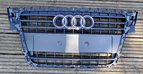NEW OEM AUDI A4 B8 2008 - 2012 FRONT BUMPER CENTRE GREY GRILLE 8K0 853 ...