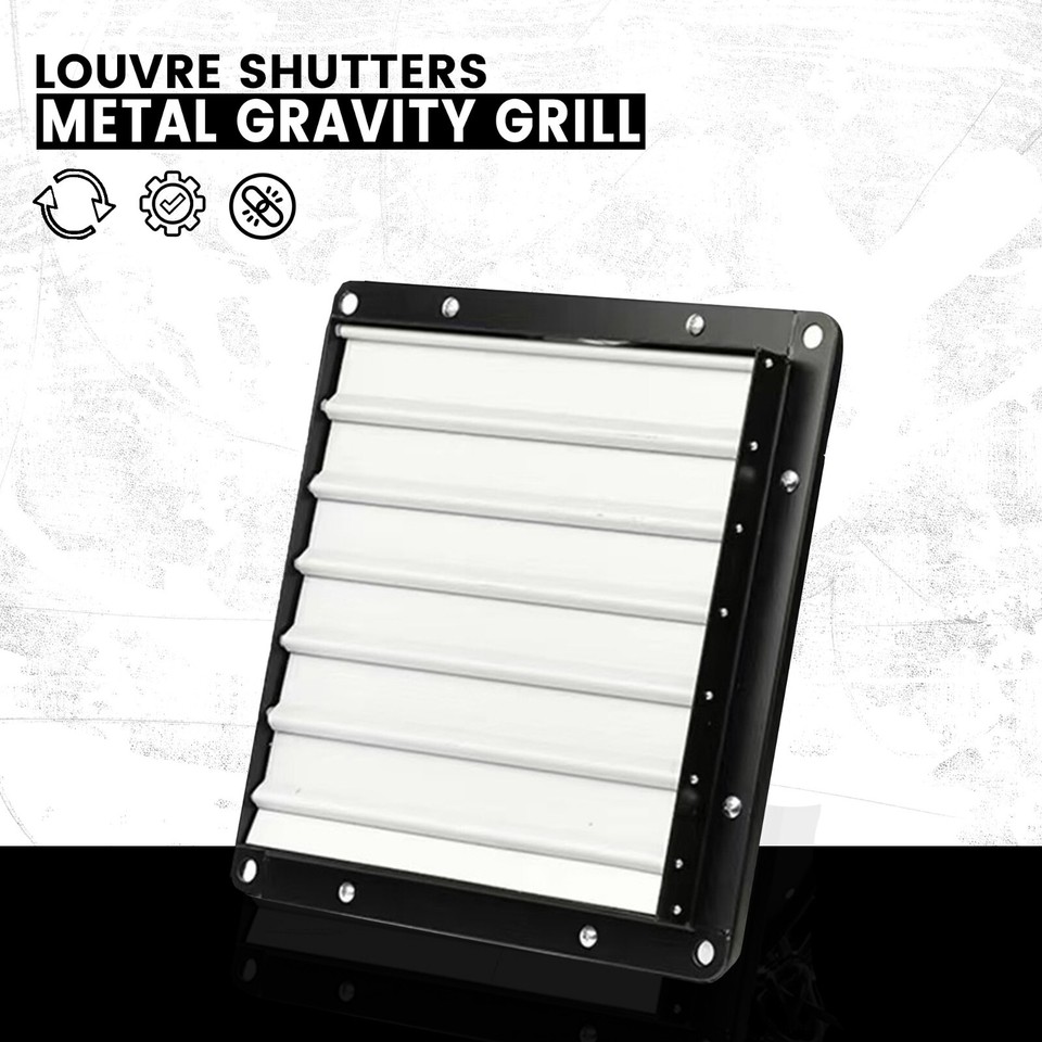 Metal Gravity Louvre Grille Flap Air Vent Shutter For Industrial ...