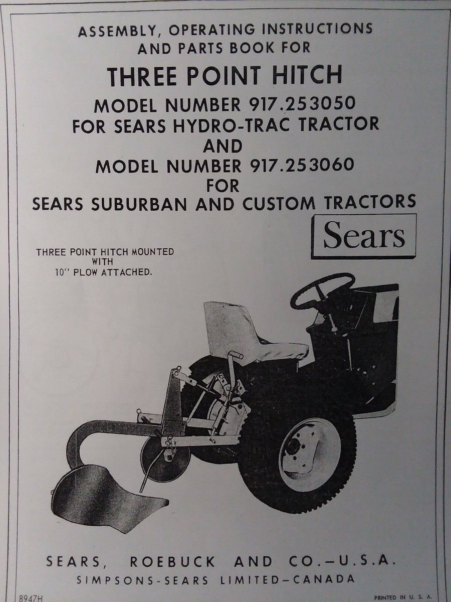 Vintage Sears Tractor Attachments Lawnside Classics: Burt's Vintage