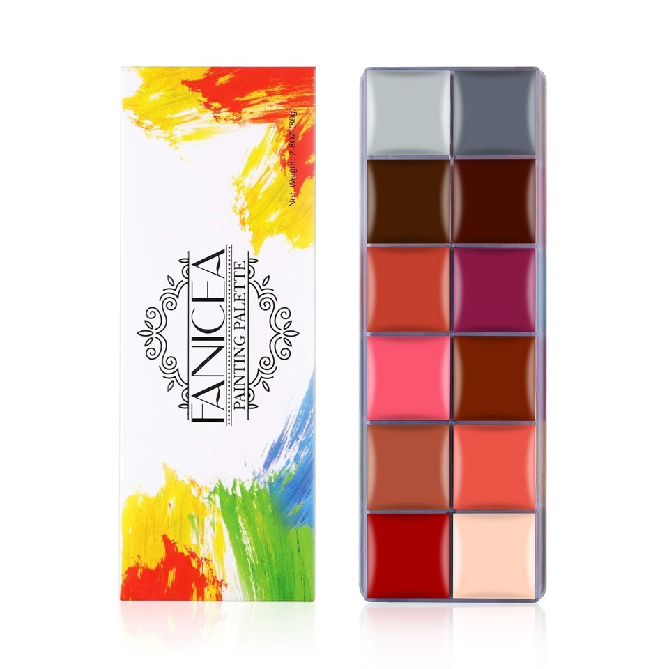 Face Body Paint Oil 12 Colors Professional SFX Makeup Kit ...