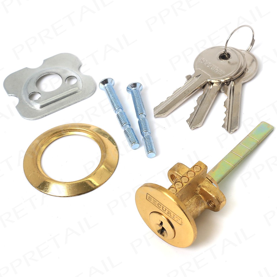 Quality Brass Replacement Rim Cylinder Nightlatch Barrel Door Lock Fit ...