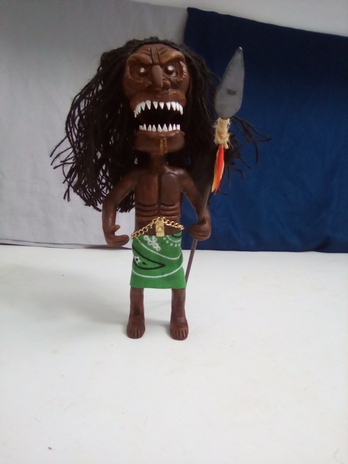 Trilogy of Terror Zuni doll 8 inches with scroll | eBay