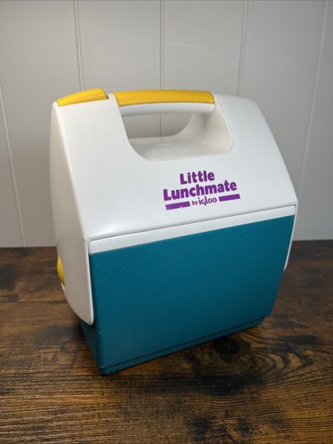 Vintage Little Lunchmate by Igloo Retro Colors Green Lunch Box Cooler 4 ...