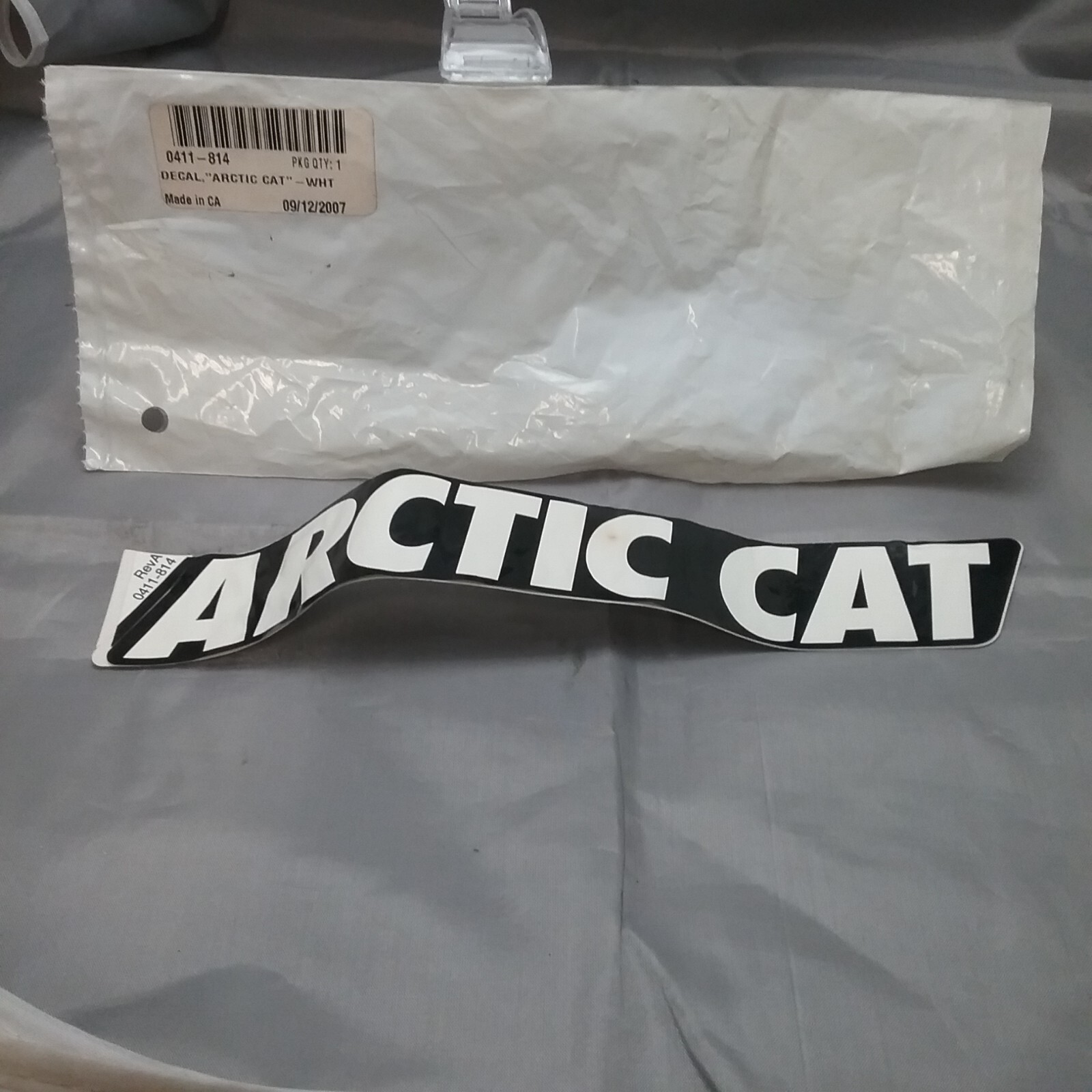 NEW ARCTIC CAT 0411-814 DECAL, ARCTIC CAT, WHITE | eBay