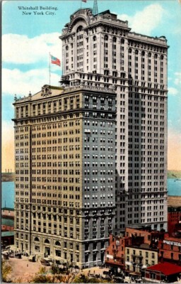 New York City NY Whitehall Building Battery Place Finished 1911 Vintage ...