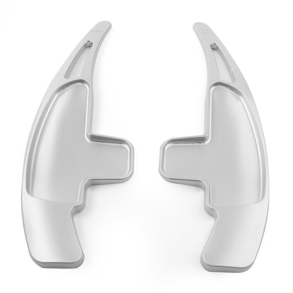 Steering Wheel Shift Paddle Shifter Extension Trim Silver For Mercedes ...