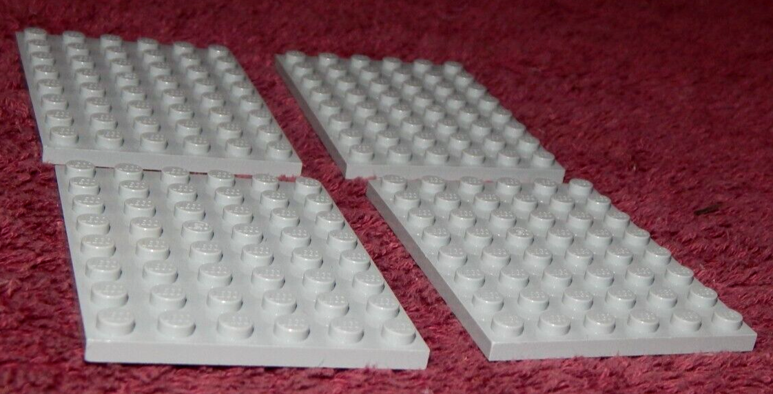 Lego Lot of 4 #3036 x6+12 Flat Light Gray Star Wars WYSIWYG BEST DEAL ...
