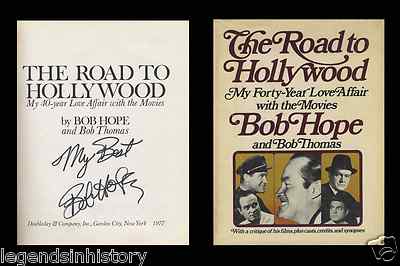 BOB HOPE Autographed Inscribed Signed Book The Road To Hollywood ...