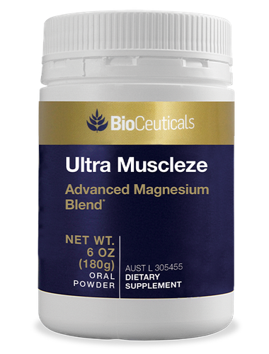 BioCeuticals Ultra Muscleze 180g Magnesium Oral Powder Supports Stress ...