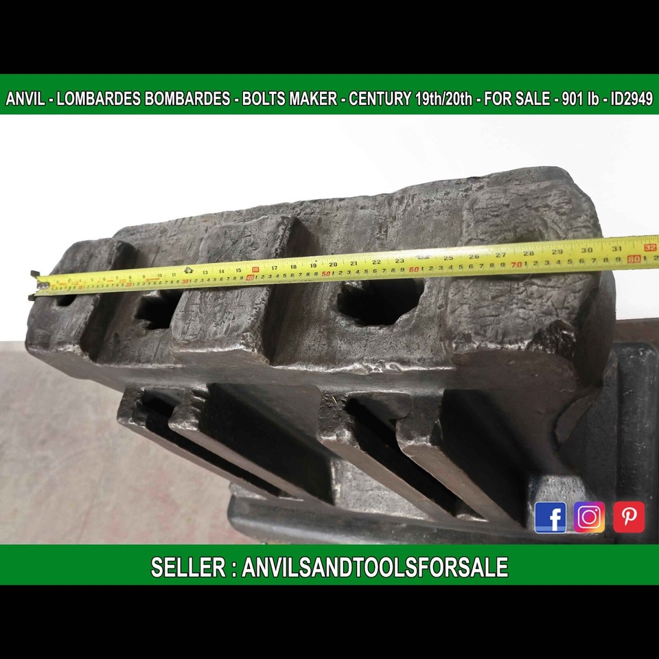 ANVIL - BOLTS MAKER - CENTURY 19th/20th - 901 lb - ID 2949 | eBay