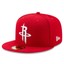 New Era Houston Rockets 5950 Red Fitted Hat NBA Basic Official Team ...