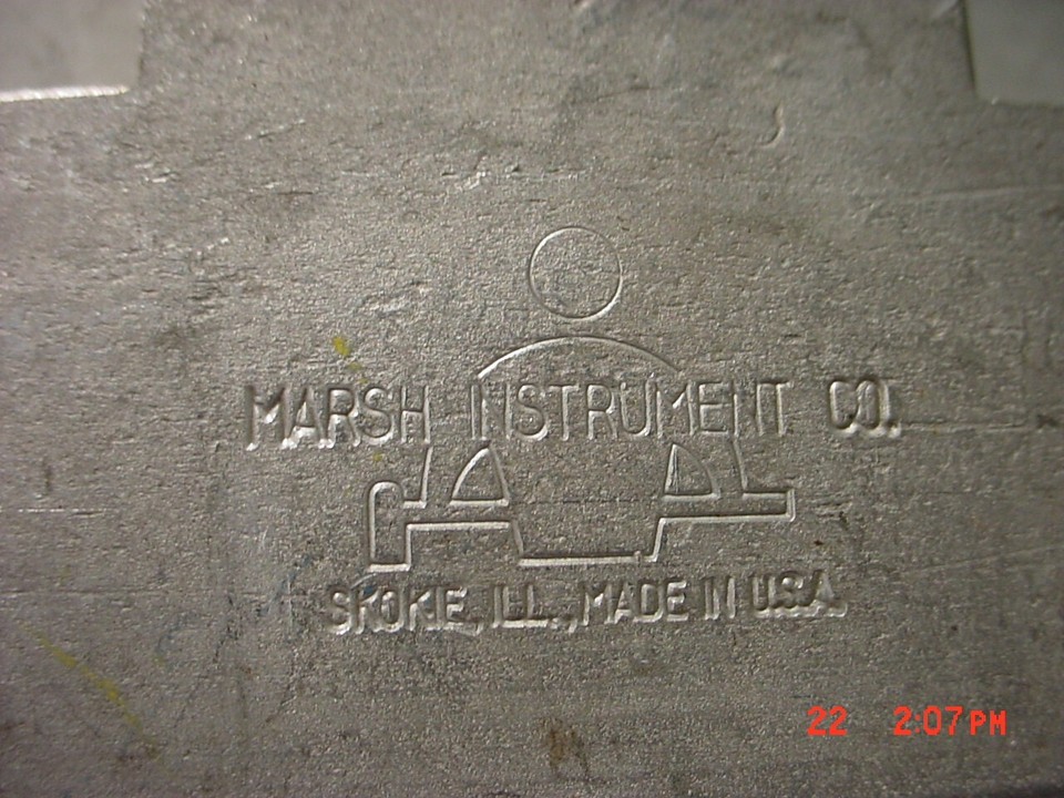 MARSH INSTRUMENT CO. 1936 FFG 316 STEEL VALVE 3/4 6000Max | eBay