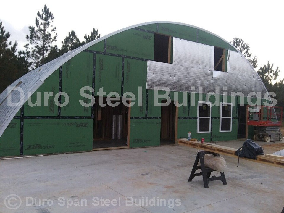 DuroSPAN Steel 55'x56'x19' Metal Quonset DIY Home Building Kits Open ...
