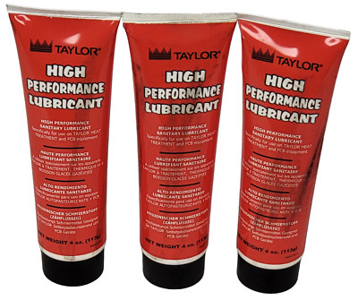 (x3 - 4 oz Tube) Taylor 048232 High Performance Soft Serve Red ...