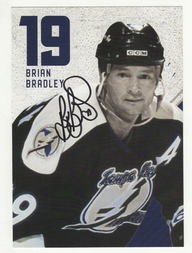 BRIAN BRADLEY SIGNED TAMPA BAY LIGHTNING 5X7 PHOTO CARD autograph ...