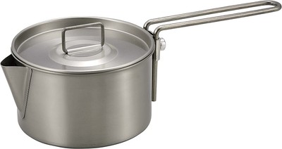 CAPTAIN STAG Titanium Camping Cooker Kettle Pot 900ml M-9082 Made in ...