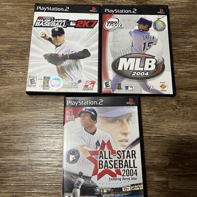 MLB 2k7 , MLB 2004, And All Star Baseball 2004 PlayStation 2 Ps2 All ...
