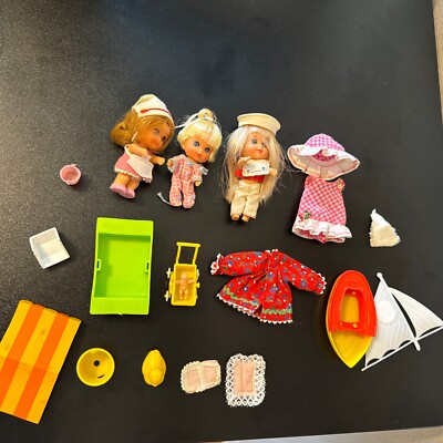 1965 Little Kiddles 3 Dolls Clothes Accessories. Japan | eBay