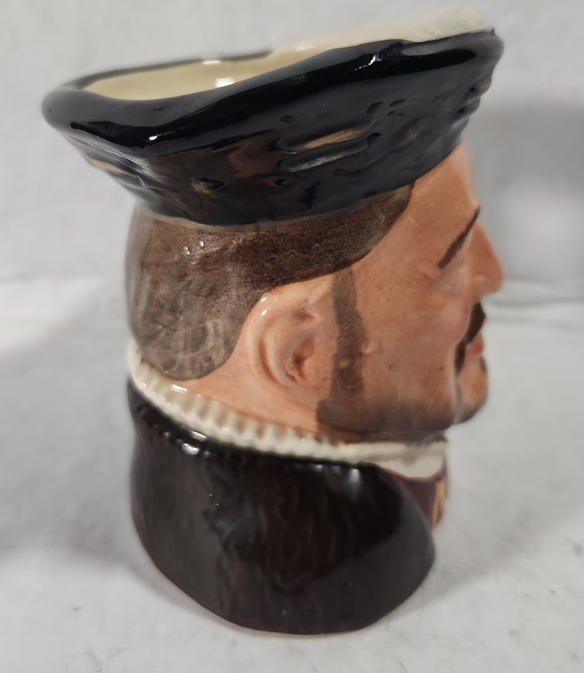 ROYAL DOULTON KING HENRY VIII TOBY D6647 JUG 4" VINTAGE 1975 GREEN ...