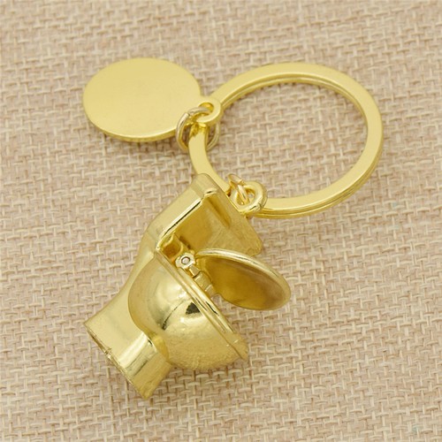 1 Pc Gold Toilet Pendant Keyring Key Holder Unisex Accessories Key ...
