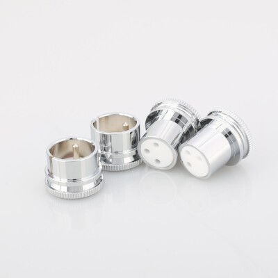 2Pcs Rhodium Plated XLR male / Female Noise Reducing Caps - PTFE ...