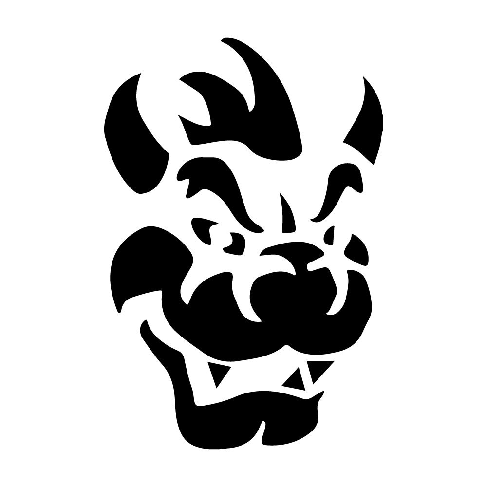 Bowser Pumpkin Stencils