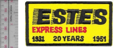 Trucking Estes Express Lines Richmond, Virginia 20 years Patch | eBay