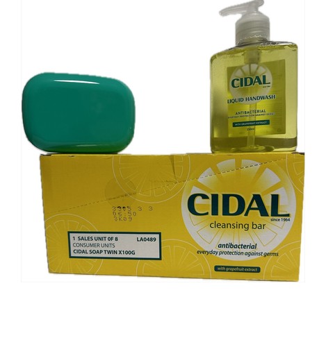 Cidal Savon Antibactérien Avec Pamplemousse Extrait (16 X 100g Barres ...