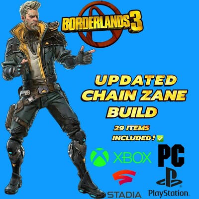 All Platforms Borderlands 3, The Ultimate Chain Zane Build 29 Items ...