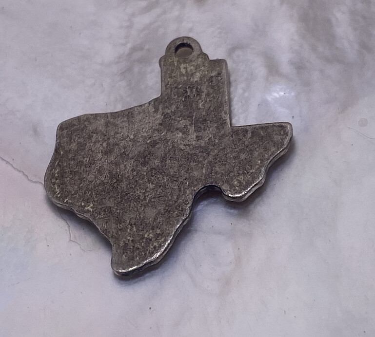 VINTAGE STERLING SILVER TEXAS STATE MAP CHARM | eBay