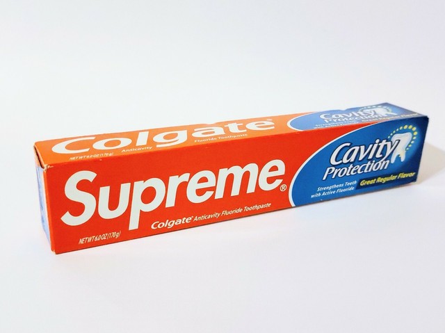 Supreme X Colgate Cavity Protection Toothpaste Fw20 for sale online | eBay