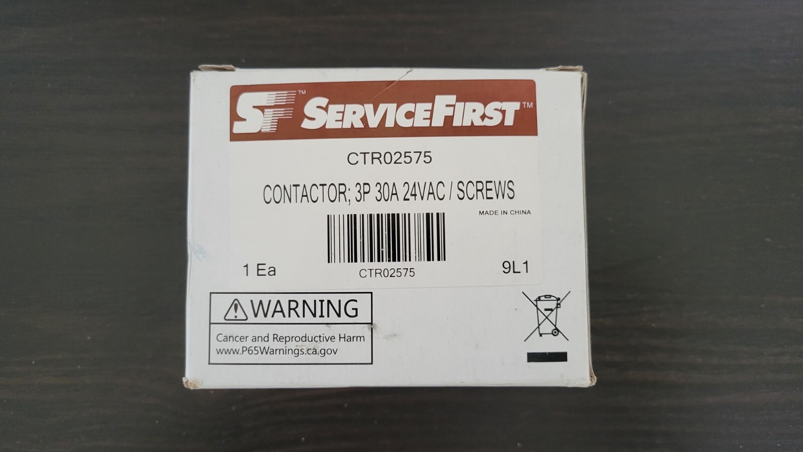 Service First CTR02575 Contactor, 3P 30A 24VAC/Screws | eBay